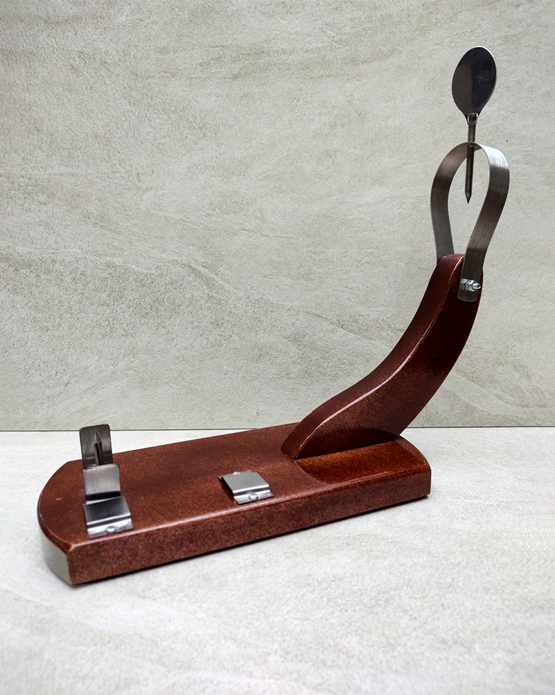 JAMONERA DE MADERA CON PORTACUCHILLO – SANTICHEESE